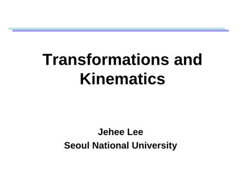 pdf transformations and kinematics dokumen tips