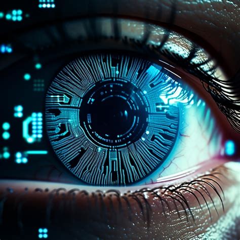 Premium Photo Iris Recognition Iris Scanner For Security