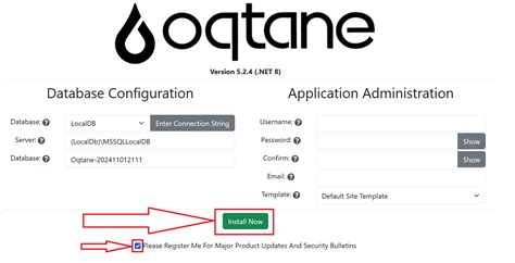 Installation Wizard Oqtane Docs Apis And More For The Modular