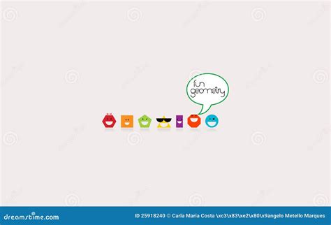 Fun Geometry Stock Vector Illustration Of Desktop Happy 25918240