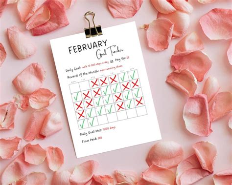 Monthly Daily Goal Tracker Printable Daily Habits Tracker Which Helps To Save Money To Achieve