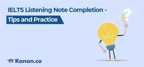 IELTS Listening Note Completion Tips And Practice