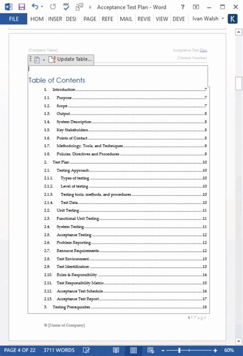 Factory Acceptance Test Report Template