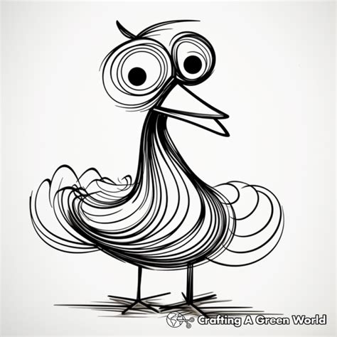 Yellow Duck Coloring Pages Free And Printable