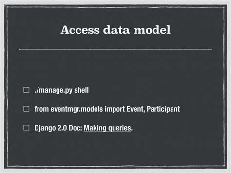 Introduction To Development With Django Web Framework Ppt