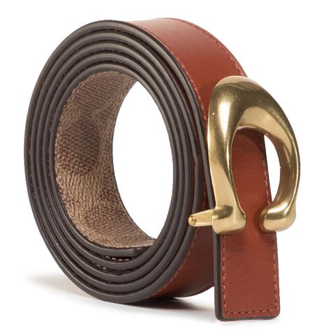 Pasek Damski Coach 25 Scp C Ctd Cnvs 78173 B4nq4 B4 Tan Rust Pl