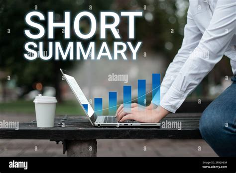 Writing Displaying Text Short Summary Business Overview Brief Statement Of Main Points Clear