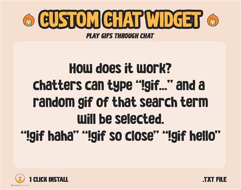 GIF Meme Twitch Widget Twitch Chat Widget Chat Commands Etsy
