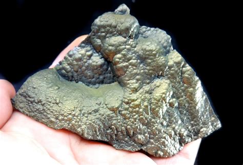 Cabinet Size Golden Hematite Specimen Showing Sculptural Botryoidal