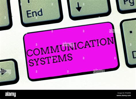 Word Writing Text Communication Systems Business Concept For Flow Of Information Use Of Machine