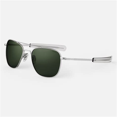 Aviator Matte Chrome Sunglasses Randolph Usa