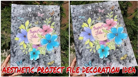 very unique and beautiful project file decoration idea easy project