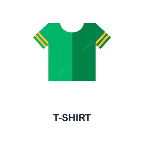 Premium Vector Tshirt Flat Icon Color Simple Element From Clothes