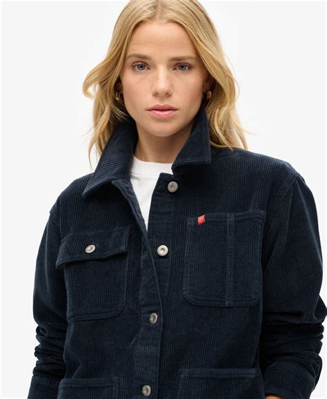 Corduroy Chore Jacket Eclipse Navy Superdry