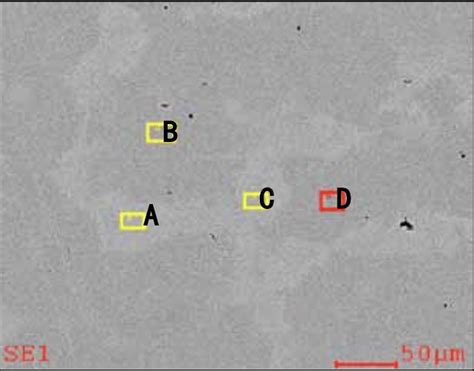Eds Composition Analysis Results Of As Cast Alloy Wt Download
