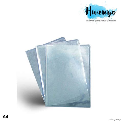 Thick Transparent Clear C U L Shape Pocket File Folder Holder A4