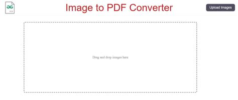 Image To PDF Converter Using React GeeksforGeeks