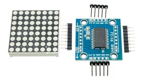módulo matriz led 8x8 max7219 catodo comun arduino 14 900 en