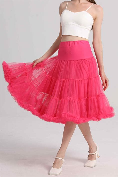 Fluffy Hot Pink Petticoat 65cm Long Dolly And Dotty