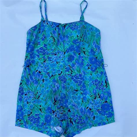 Ceeb Swim Womens Vintage Ceeb Swimwear Romper Swimsuit One Piece Bathing Suit Size 8 Poshmark