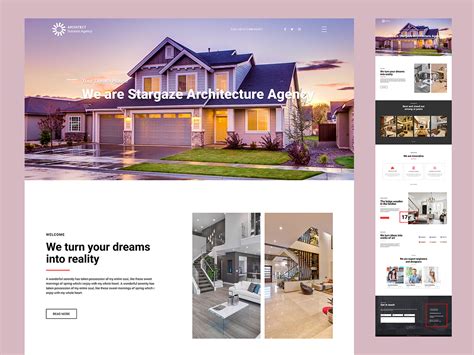 architect solution agency website ui templated design on behance