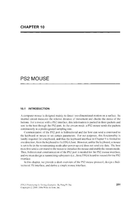 pdf fpga prototyping by verilog examples chu fpga ps2 mouse