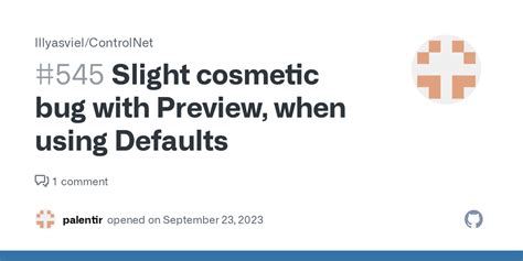 Slight Cosmetic Bug With Preview When Using Defaults Issue Lllyasviel ControlNet GitHub