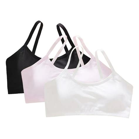 Gyratedream Girls Spaghetti Strap Sports Bra Crop Training Bras For