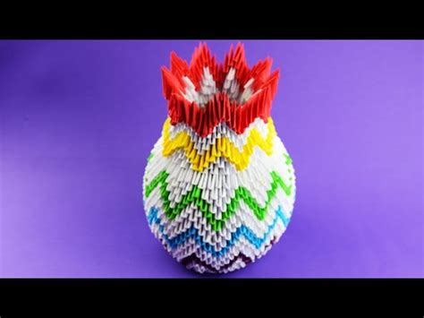 Free Video How To Make Paper Vase Origami 3d From Arthur 3d Origami Class Central
