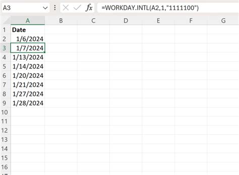Excel How To Create List Of Weekends Only