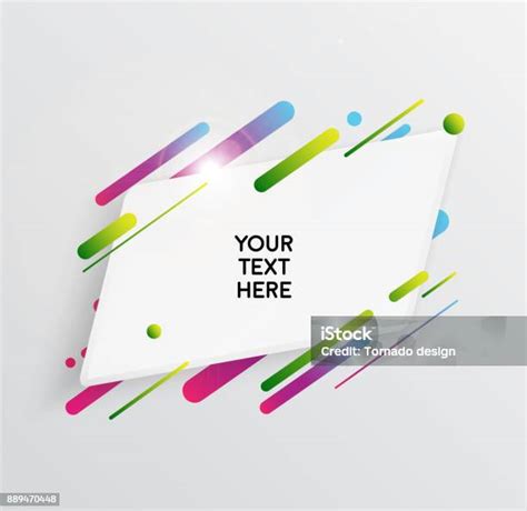 견적에 대 한 현대적이 고 동적 텍스트 상자입니다 고품질 벡터 일러스트입니다 3차원 형태에 대한 스톡 벡터 아트 및 기타 이미지 3차원 형태 개념 개념과 주제