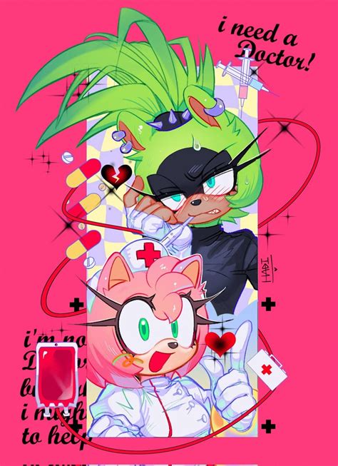 Amy Rose And Surge The Tenrec Sonic And More Drawn By Mia Hadi Danbooru