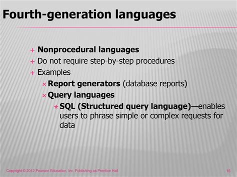 Fourth Generation Languages Examples