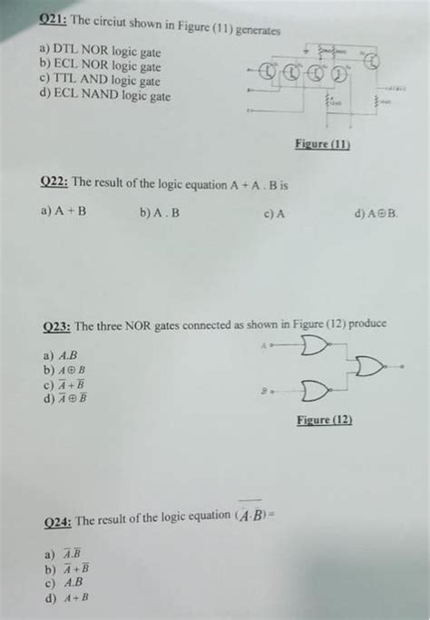 Solved Figure Q The Result Of The Logic Equation Chegg