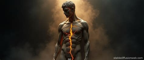 Kintsugi Human Sculpture Roman Style Stable Diffusion Online