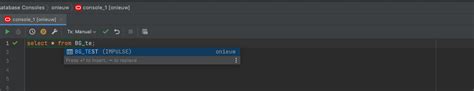 Autocompletion In Oracle Database Console Window Doesnt Work With