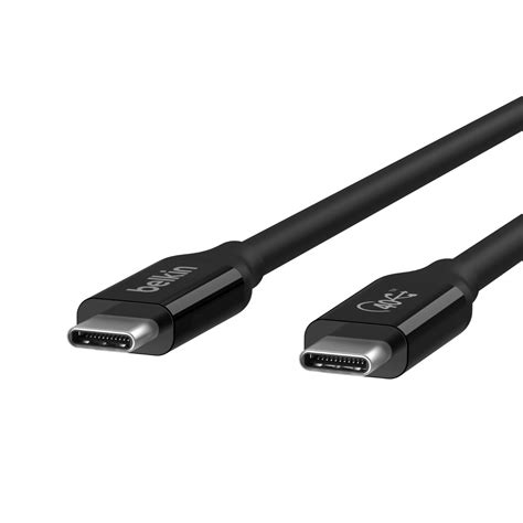 Usb4 Cable 2 6ft 40gbps 100w Usb4 Type C Cable Belkin Uk