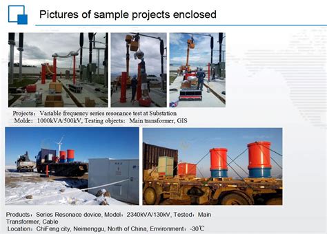 800kv High Voltage Ac Resonant Test System Substation Variable
