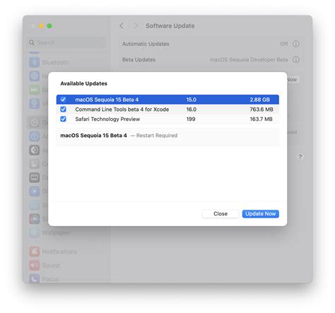 macos sequoia 15 beta 4 available to download