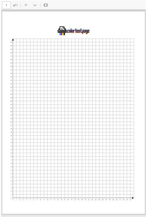 Graph Paper With X And Y Axis Color Test Page