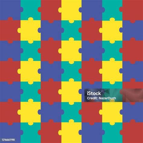 세계 자폐증 인식의 날 배너 디자인 요소 Asd 공차 기호입니다 다채로운 직소 퍼즐 조각 평면 벡터 일러스트 레이션 전화용 월퍼