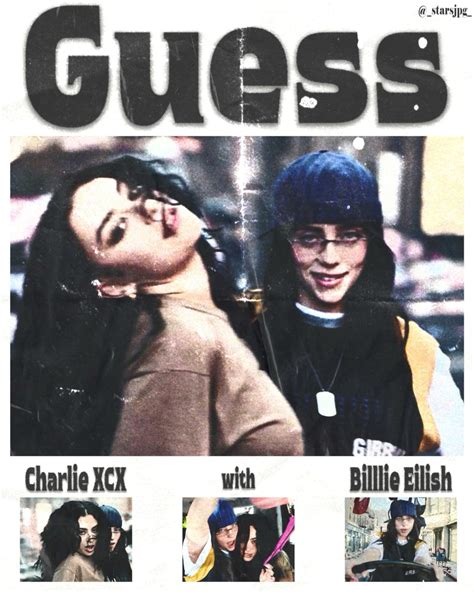 Guess By Charlie Xcx Ft Billie Eilish Poster Artofit