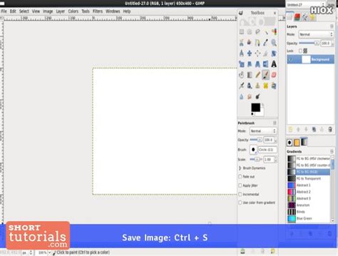 Save Image1 Gimp Shortcut