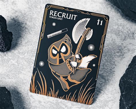 Stainless Steel Recruit Token For Riftbound Tcg Etsy