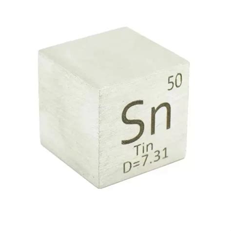 Element Cube Periodic Density Cubes 254mm Inch Silver Collection