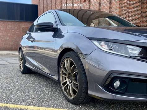 2020 Honda Civic Sport With 18x8 Avid1 Av20 And Continental 235x45 On