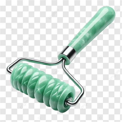 쉽게 굴릴 수 있는 실용적인 손잡이가 특징인 녹색 대리석 롤러 쉽게 굴릴 수 있는 실용적인 손잡이가 특징인 녹색 대리석 롤러 녹색 롤라 손잡이가 있는 롤러 Png