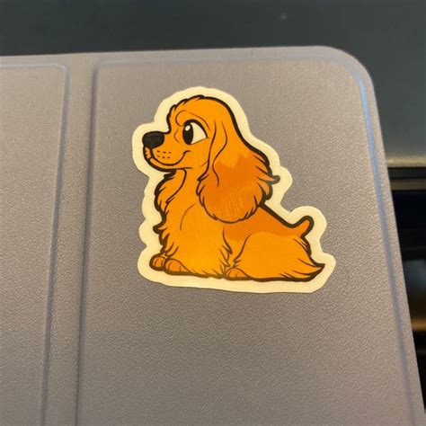 American Cocker Spaniel Sticker Chibi Puppy Dog Vinyl Hand Drawn