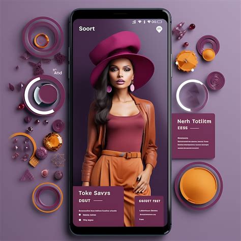 Premium Ai Image Mobile App Design Of Fashion Outfit Styling App