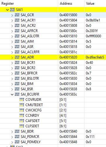 data acquisition from pdm microphones via sai usin
